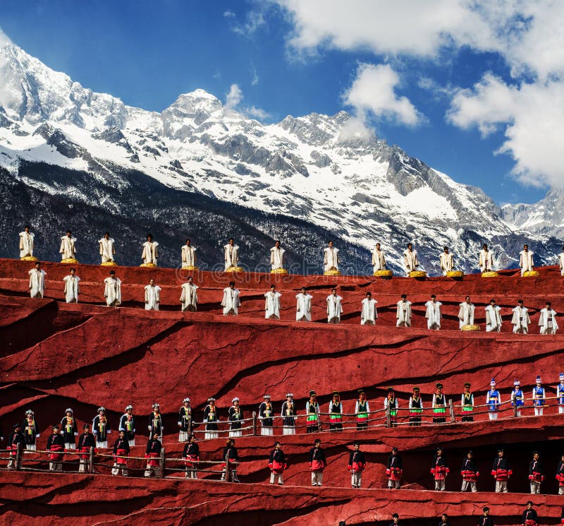 The grand show in LIJIANG editorial stock photo. Image of lijiang ...
