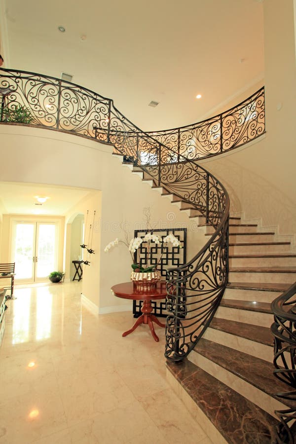 Grand staircase stock photo. Image of home, staircase - 18279278
