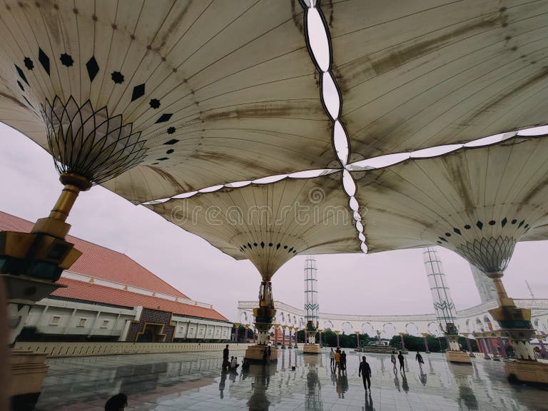 The Grand Terrace of the Great Mosque of Central Java Editorial Photo ...