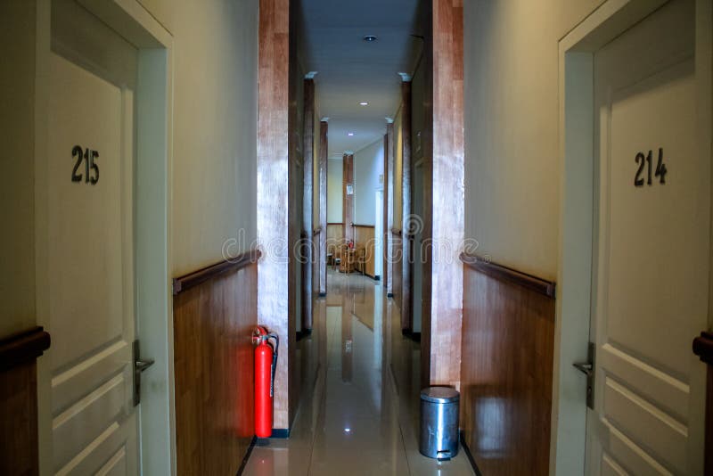 Grand View Hotel Room Hallway in Indonesia Stock Photo - Image of hotel ...