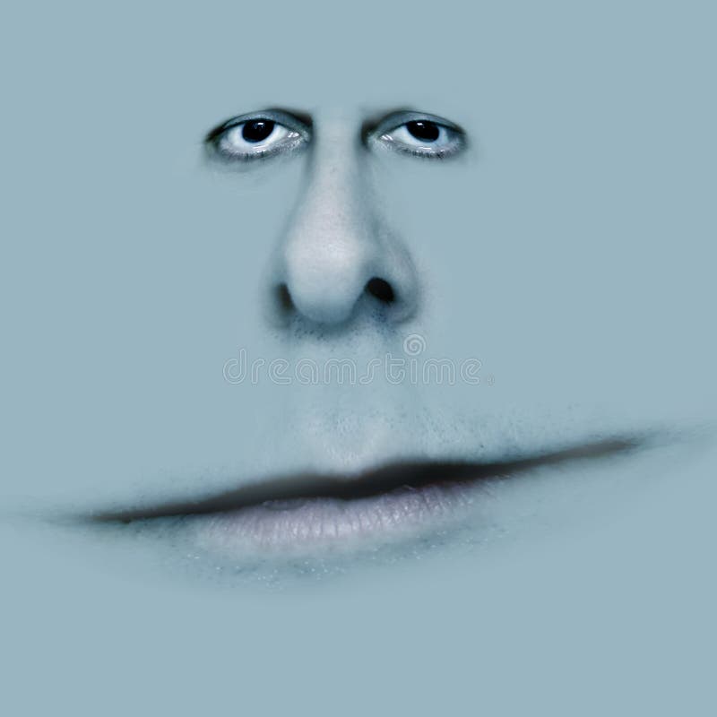 Grande boca da face ilustração stock. Ilustração de fantasia - 740804