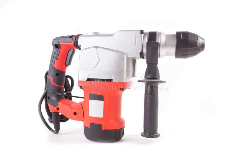 Grande Broca Moderna Poderosa - Perfurador Isolado Imagem de Stock ...