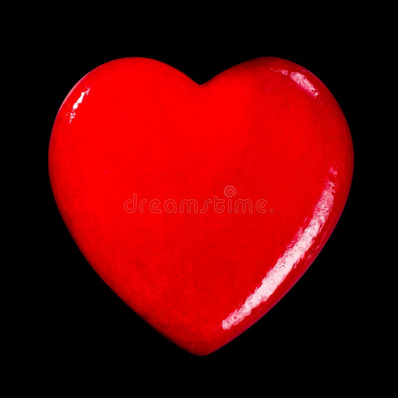 Grande cuore rosso fotografia stock. Immagine di singolo - 26654976