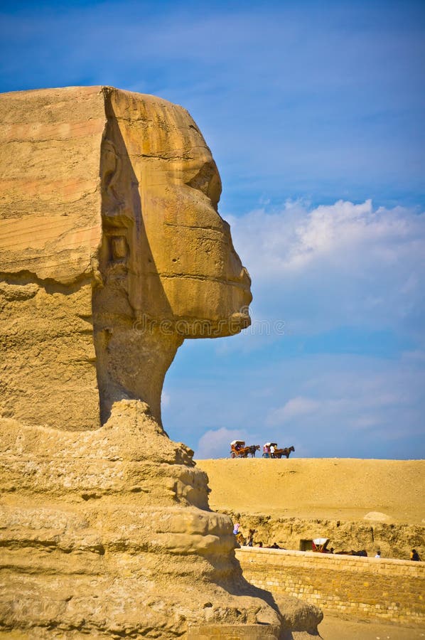 A Grande Esfinge Em Giza, Egito Foto de Stock - Imagem de arquitetura ...