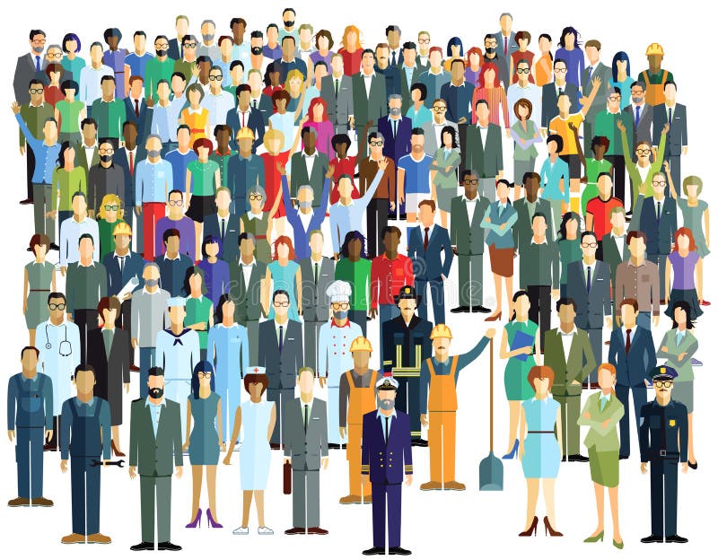 Foule Stock Illustrations, Vecteurs, & Clipart – (217,857 Stock ...