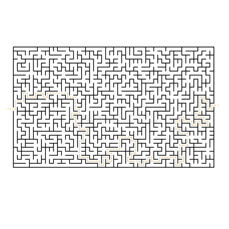 Grande Labirinto Difficile Gioco Per I Bambini E Gli Adulti Puzzle Per ...