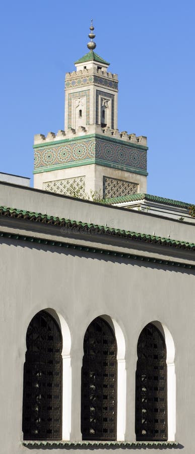 Grande moschea di Parigi fotografia stock. Immagine di limite - 27388808