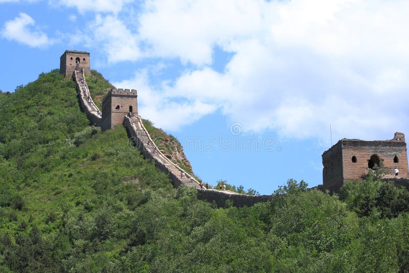 Grande Muraille photo stock. Image du montagnes, voyage - 9590118