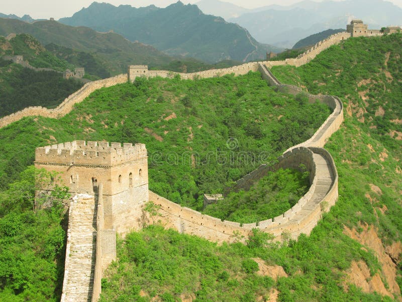 Grande Muraille De La Chine Par L'arcade Image stock - Image du defense ...