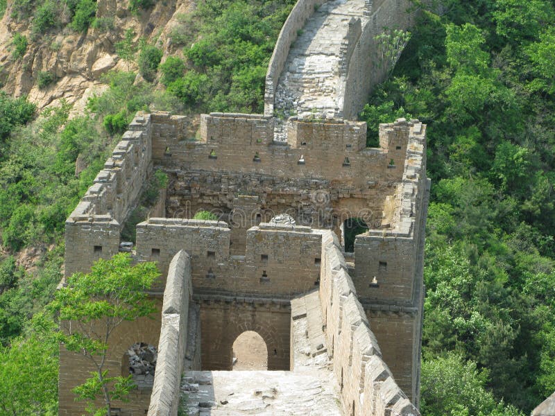Grande Muraille De La Chine Par L'arcade Image stock - Image du defense ...