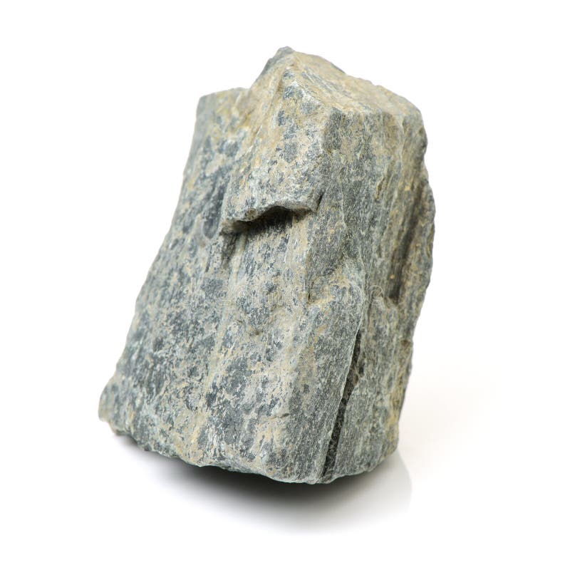 Grande Pierre De Roche D'isolement Sur Un Fond Blanc. Photo stock ...