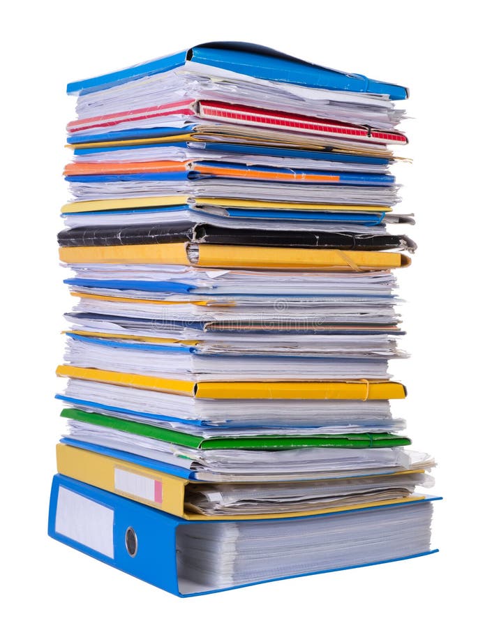 Grande pile de papier image stock. Image du information - 32761399