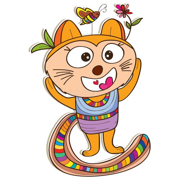 Grande testa del gatto illustrazione vettoriale. Illustrazione di ...