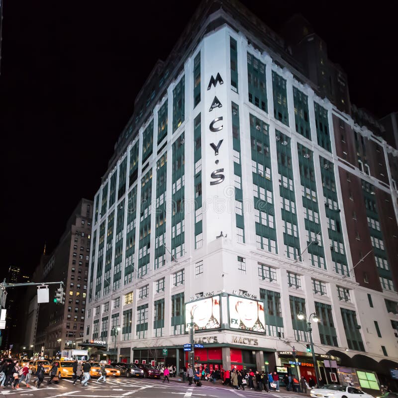 Grandes almacenes de Macys imagen de archivo editorial. Imagen de mundo - 30605869