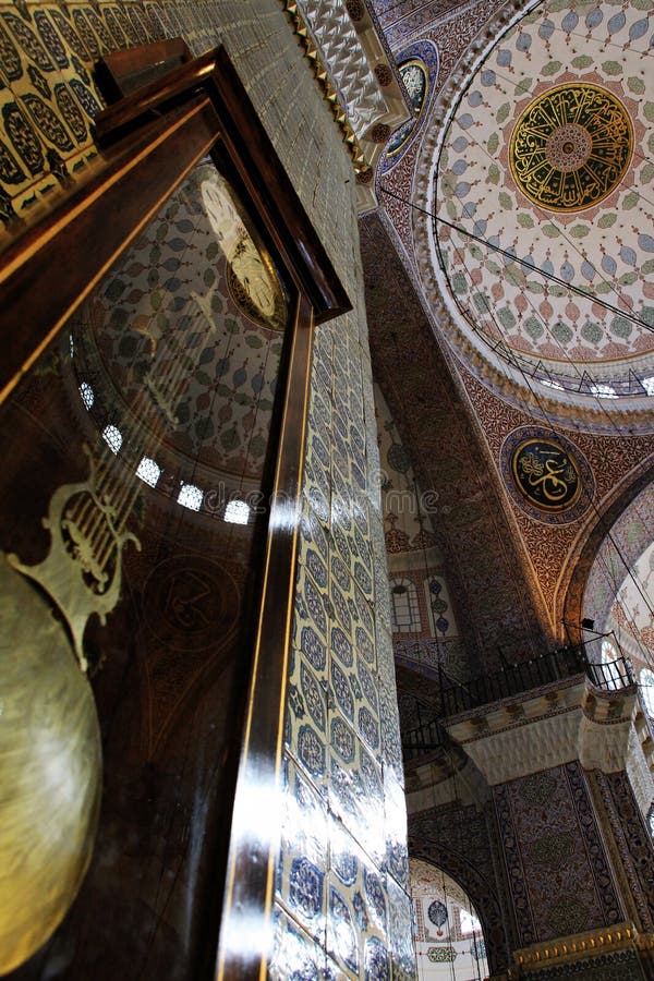 Grandfather Clock in the Mosque Stock Image - Image of colors, clock ...