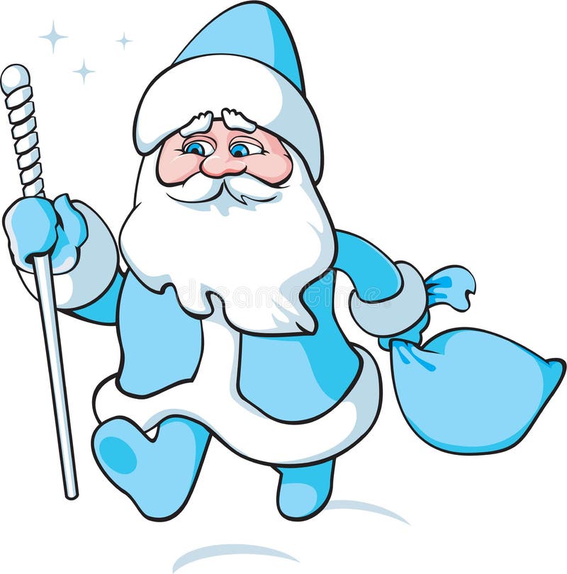 Grandfather Frost stock vector. Illustration of moustache - 7334007