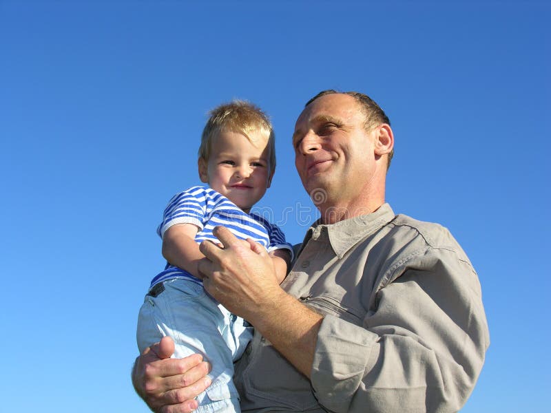 Grandfather with Grandson 2 Stock Image - Image of pension, excitement ...