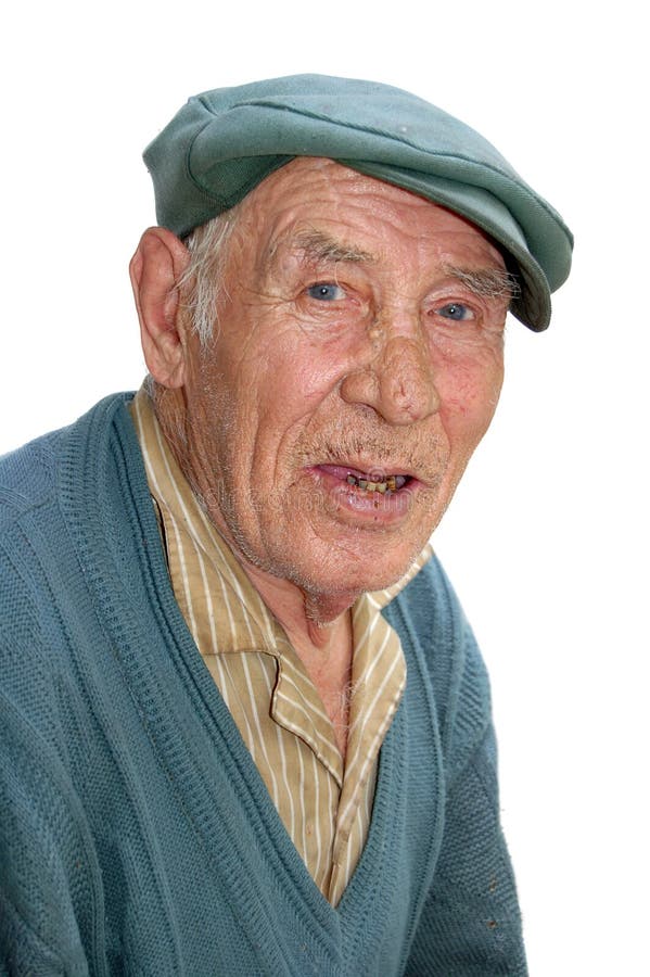 Grandfather Isolated On White Background Royalty Free Stock Photo ...