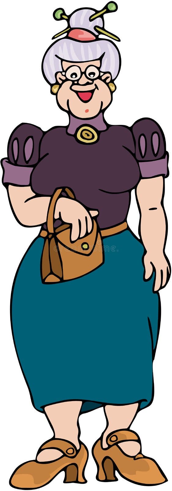 Grandma Line Art Stock Illustrations – 1,138 Grandma Line Art Stock ...