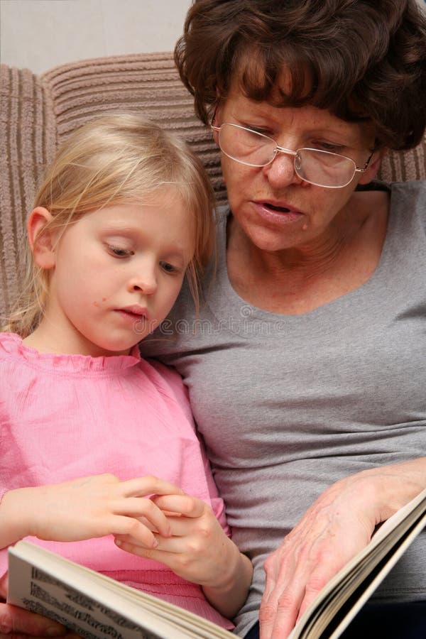 Happy kids with grandma stock photo. Image of boys, girl - 18348014