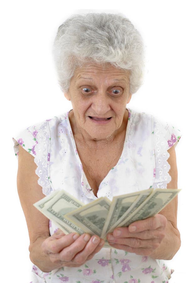 Grandma stock image. Image of dollar, money, holding, grandma - 5401207