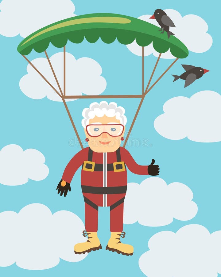 Flying Grandma Stock Illustrations – 143 Flying Grandma Stock ...