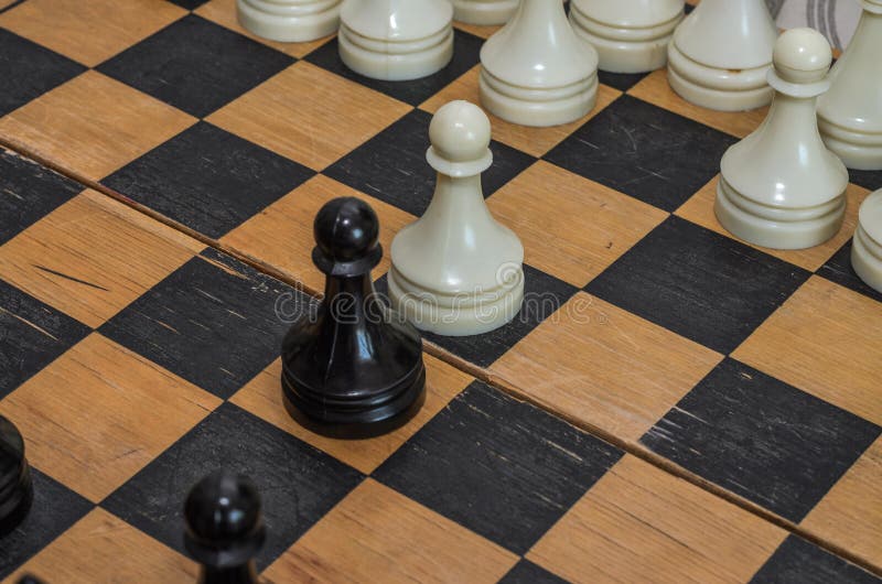 Grandmaster Playing Chess on a Chessboard Stock Image - Image of ...