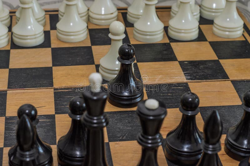 Grandmaster Playing Chess on a Chessboard Stock Image - Image of knight ...