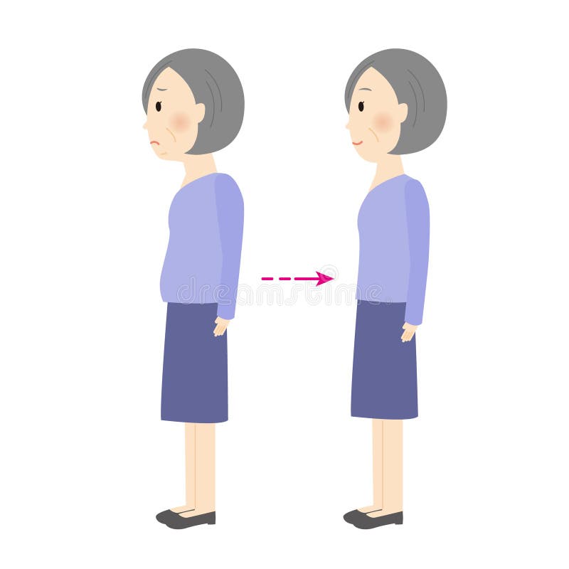 Aging Posture Stock Illustrations – 169 Aging Posture Stock ...
