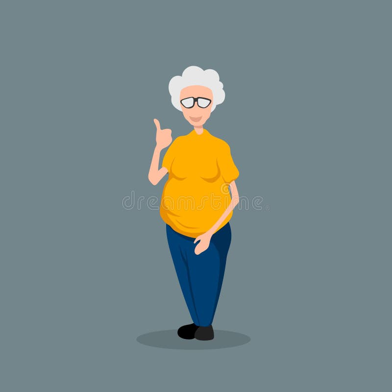 Happy Old Lady Cartoon Stock Illustrations 7 466 Happy Old Lady