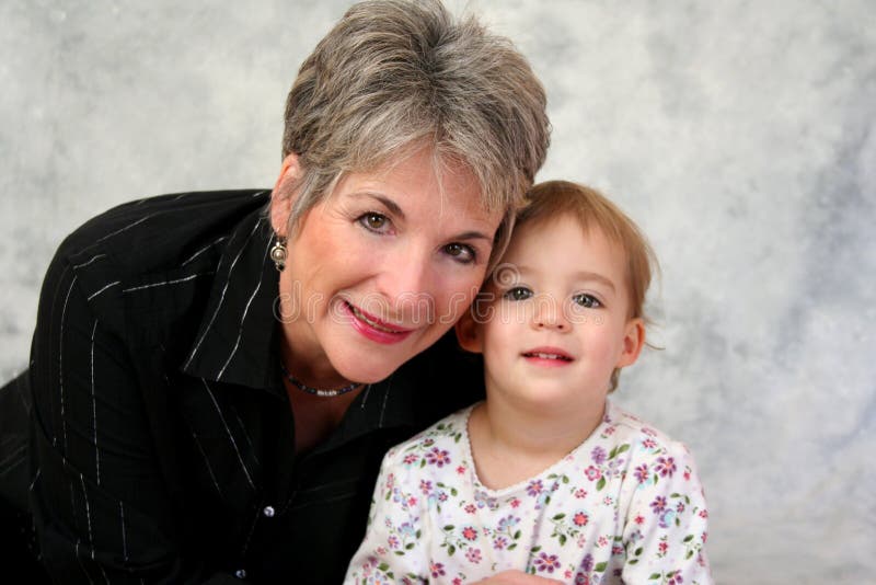 Grandmother and Child stock photo. Image of smile, memory - 8512292
