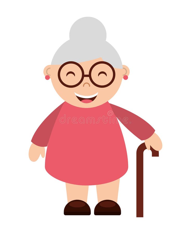 Grandmother Isolated Icon Design Stock Illustration - Illustration of ...