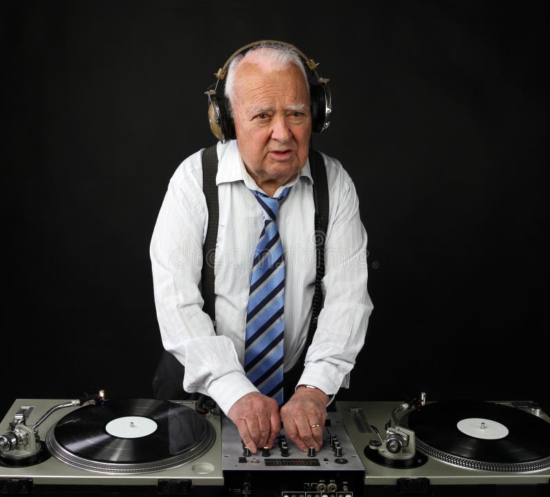 Grandpa dj stock image. Image of fashion, party, grandpa - 30770321