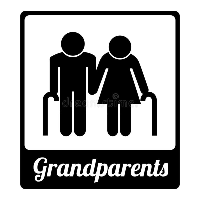Grandparents design stock vector. Illustration of symbol - 46565696