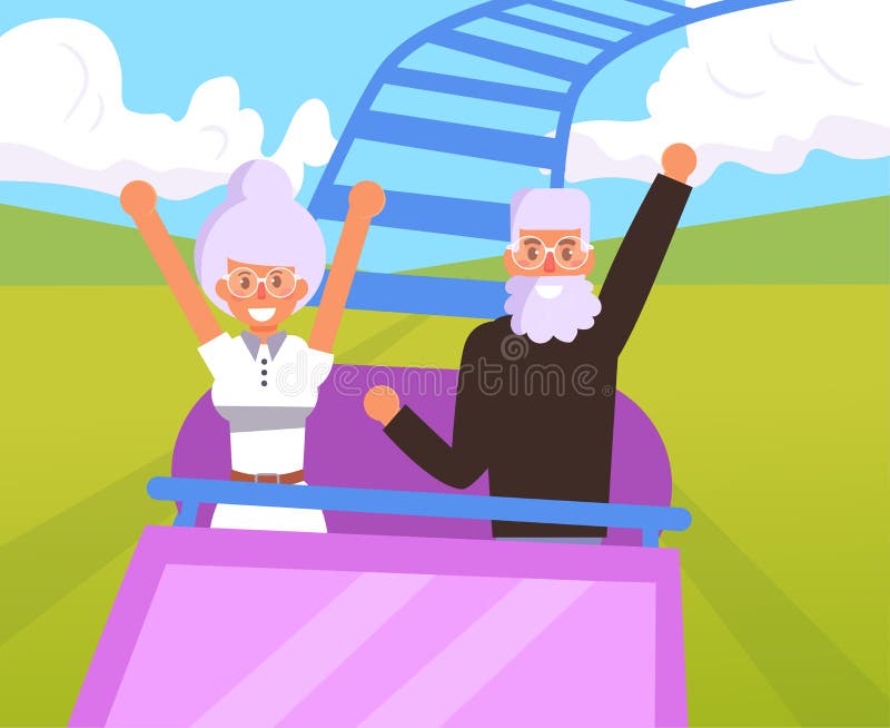 Old Man Roller Coaster Stock Illustrations – 27 Old Man Roller Coaster ...