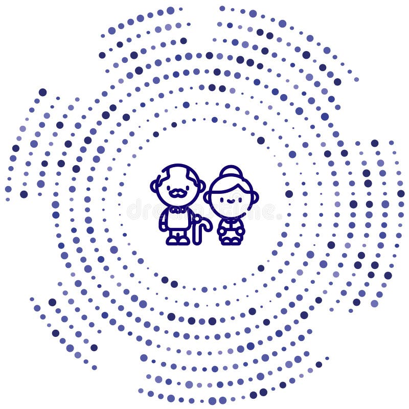 Grandparents Vector Icon. Grandparents Editable Stroke Stock Vector ...