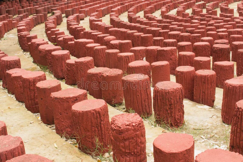 Grandstand Ancient Red Stone. Stock Photo - Image of perspective ...