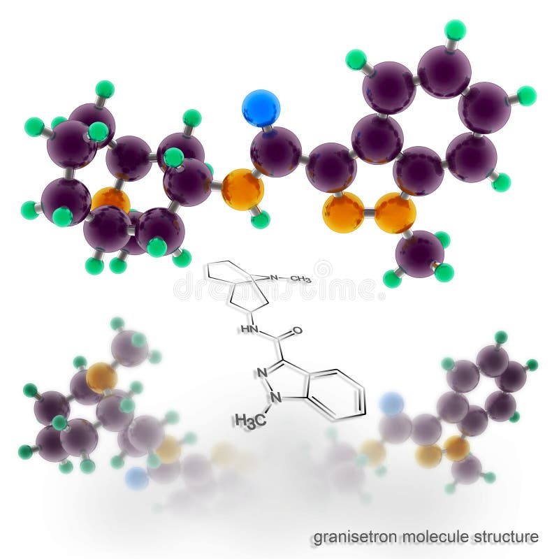 Granisetron Molecule Structure Stock Illustration - Illustration of ...