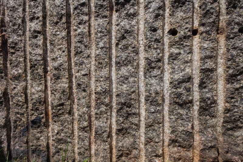 Granite Block Drill Holes stock photo. Image of stone - 29581644