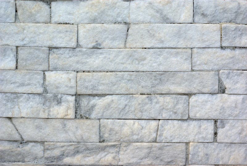 Granite Bricks White Wall Texture Blocks Wall Stock Image - Image of ...