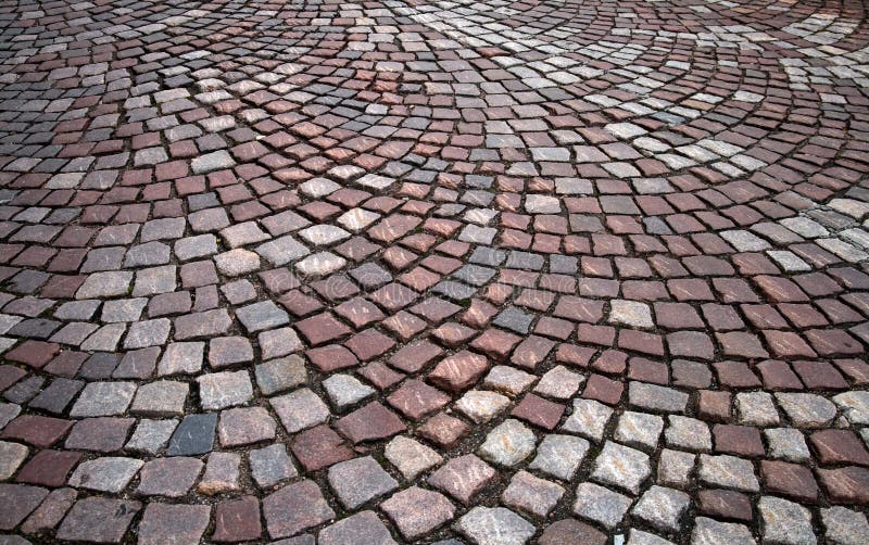 Granite Cobblestone Road Texture Stock Image - Image of block, cube ...