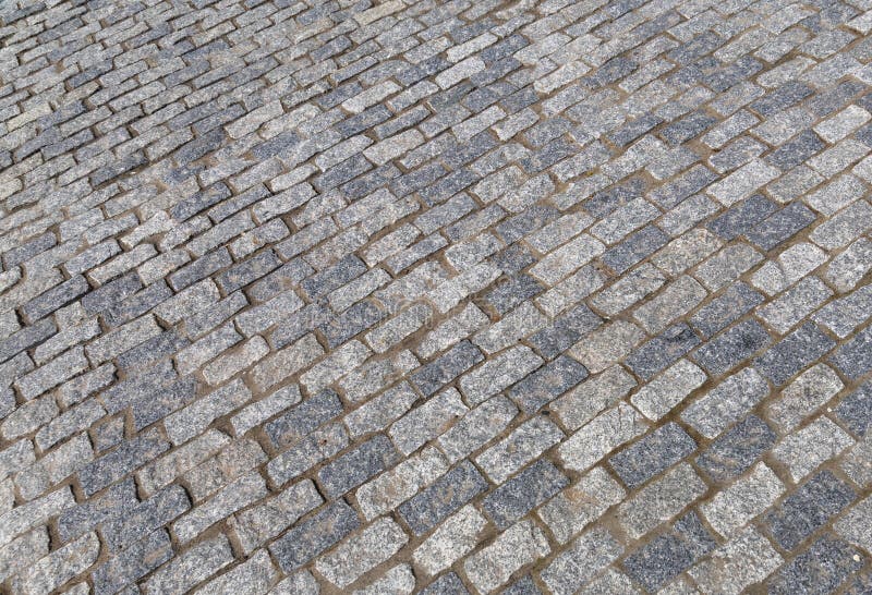 Granite Cobblestoned Pavement Texture Stock Photo - Image of pathway ...