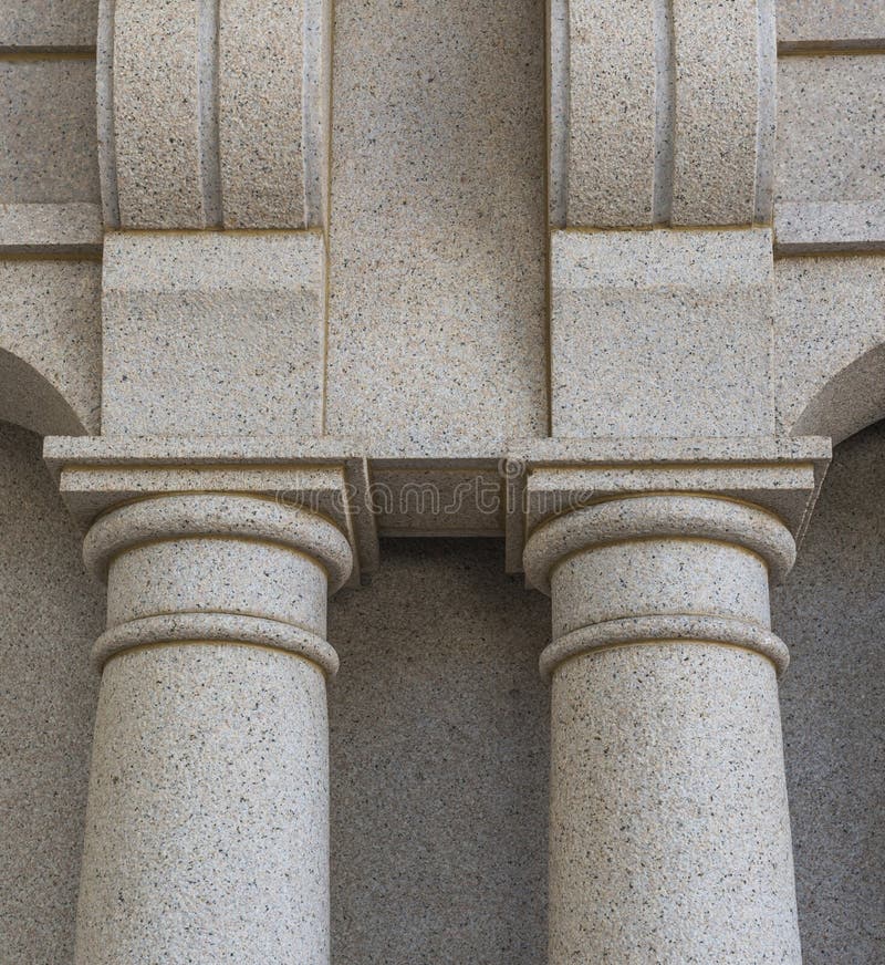 Granite Column Base Pedestal Stock Image - Image of historic ...