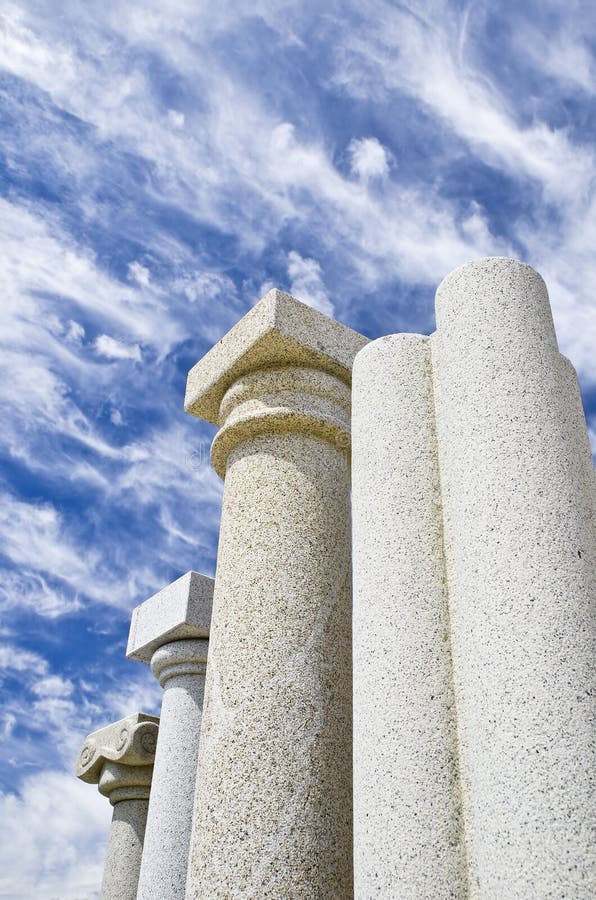 Granite columns stock image. Image of structure, stability - 24516575