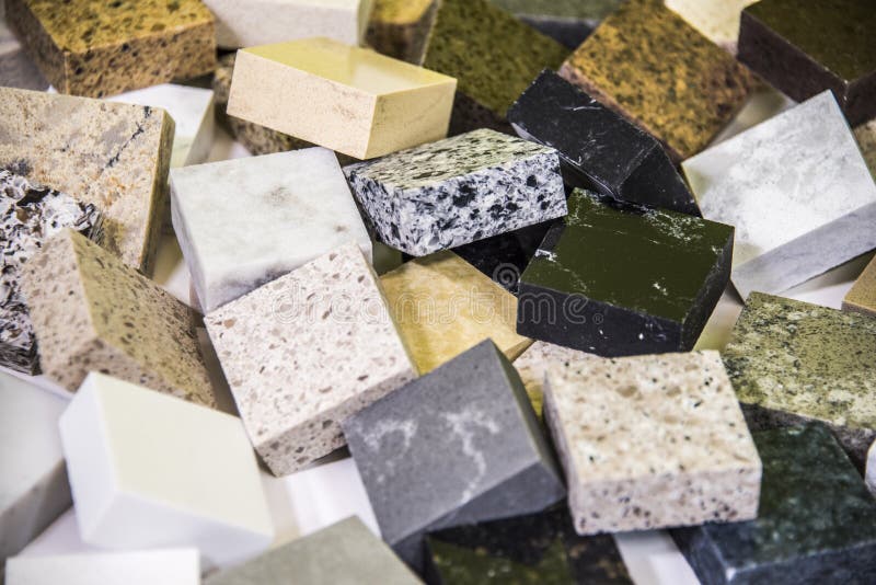 Granite Samples For Kitchen Countertops Stock Photo - Image of design ...