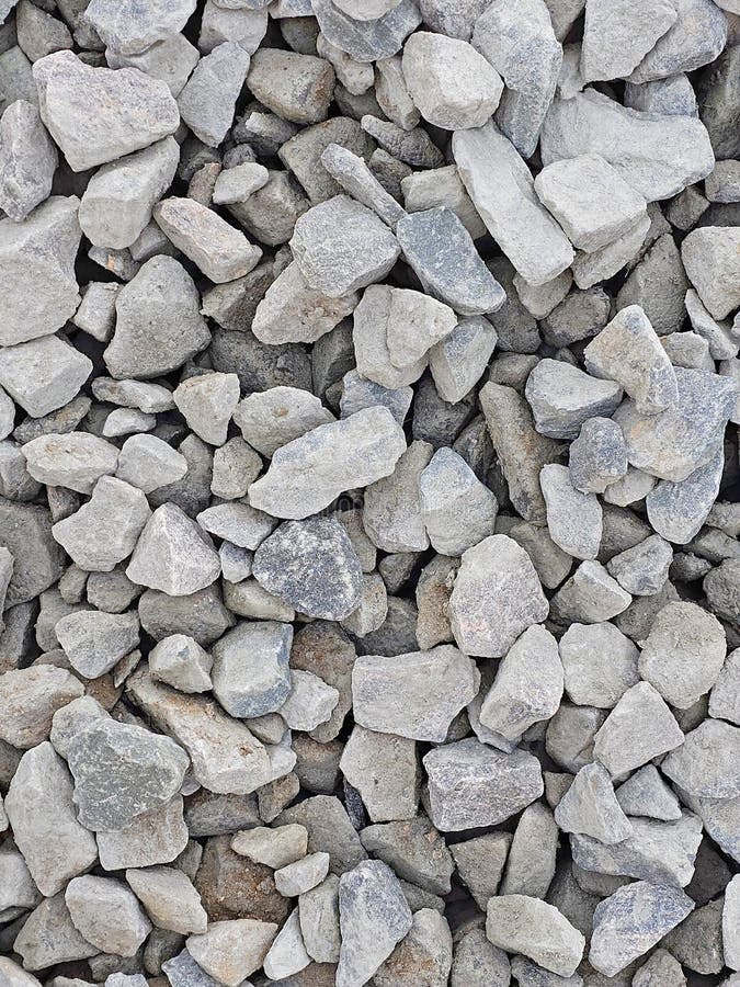 Granite Crushed Stone on the Construction Site Stock Image - Image of ...