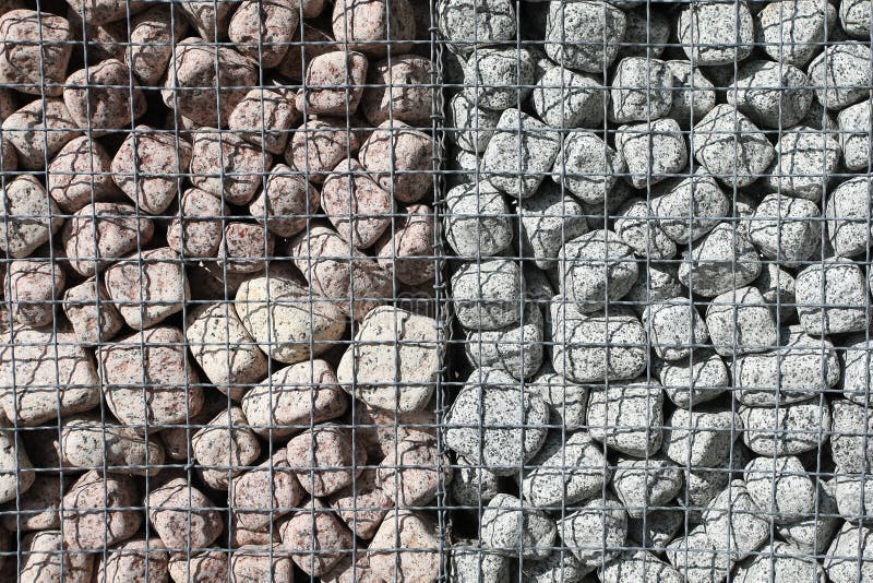 Granite Cubes Made Natural Stone Metal Grid Stock Photos - Free ...