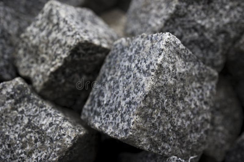Granite Cubes Texture Background. Close Up View Stock Photo - Image of ...