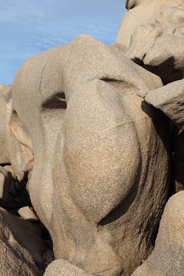 Granite face stock photo. Image of gallura, statue, stone - 16523088