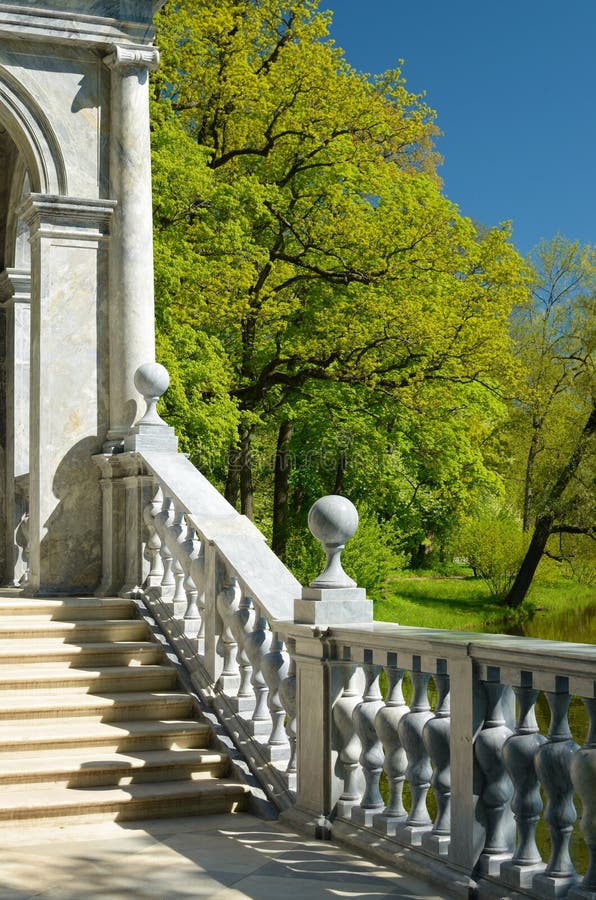 Granite Fence in Classical Style. Stock Photo - Image of style, stairs ...
